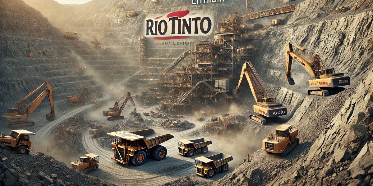 Rio Tinto Acquires Arcadium Lithium for $6.7 Billion