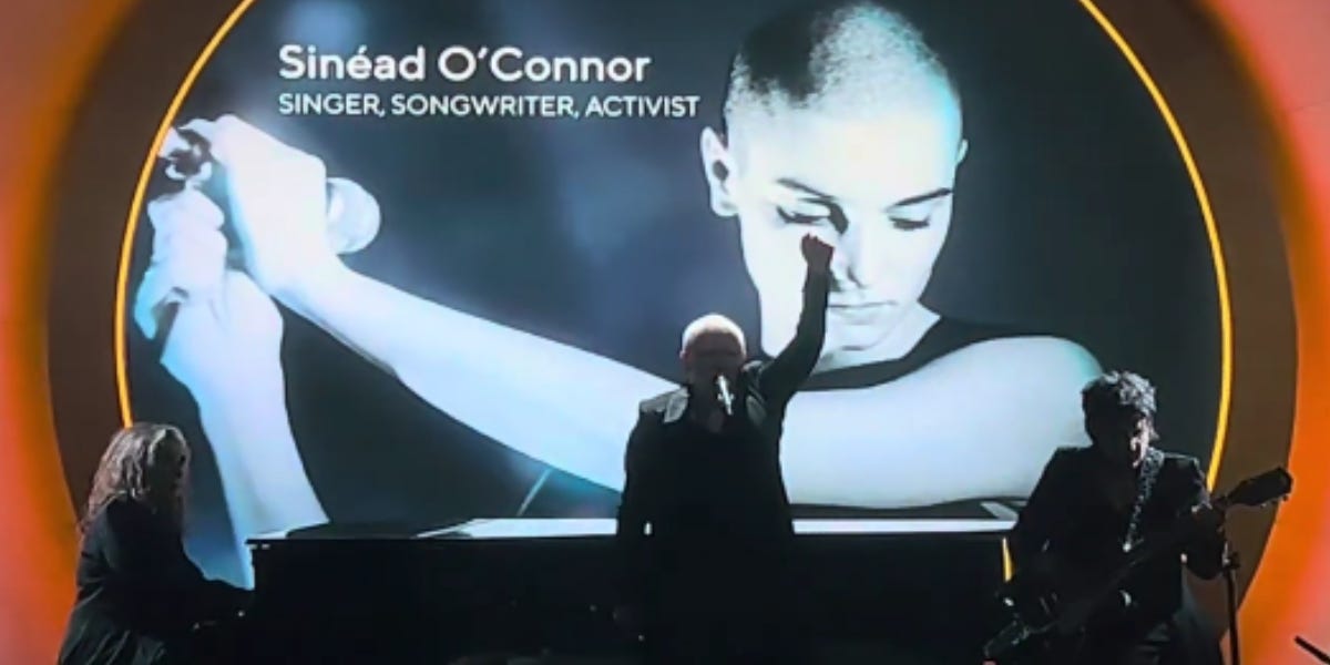 Annie Lennox Sings Amazing Tribute To Sinéad O'Connor At Grammy Awards