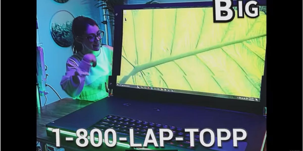 This gaming laptop is ridiculously big: just look at it