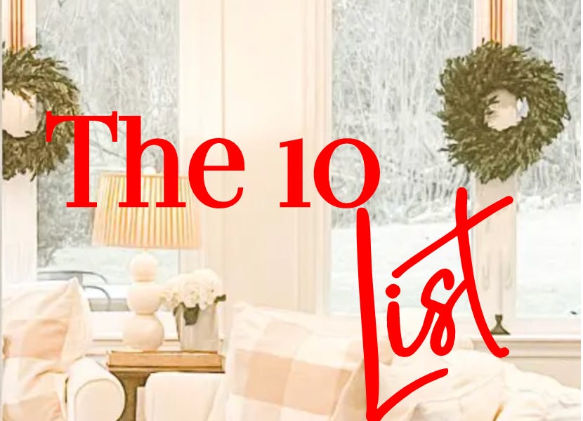 The Ten List: 10 Ways to Get Ready for the Holidays