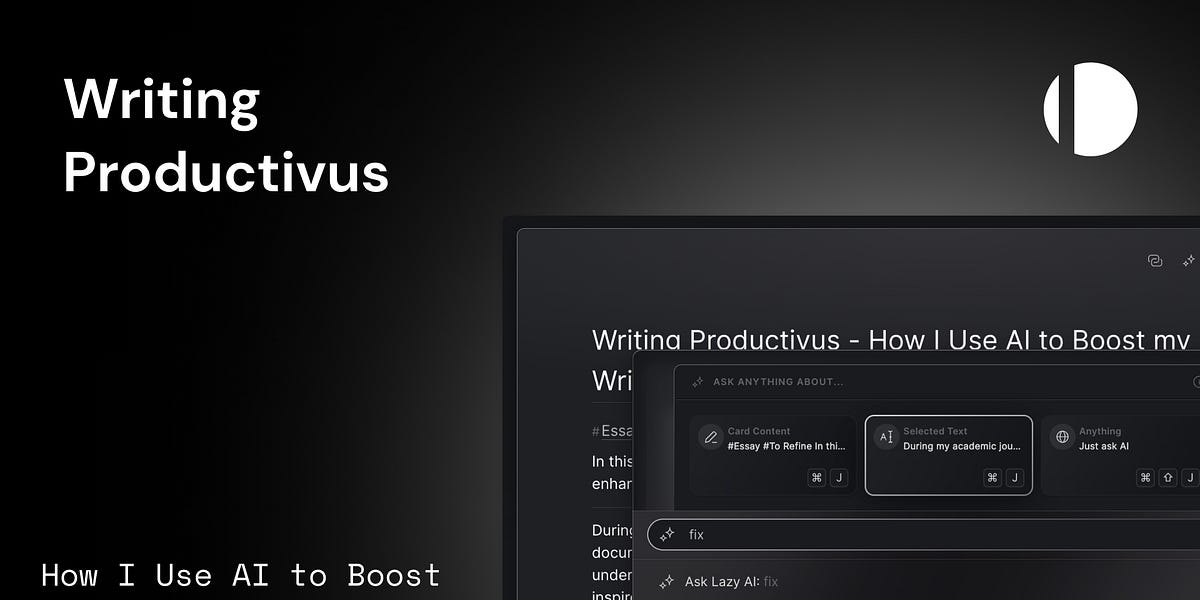 Writing Productivus - How I Use AI to Boost my Writing Efficiency