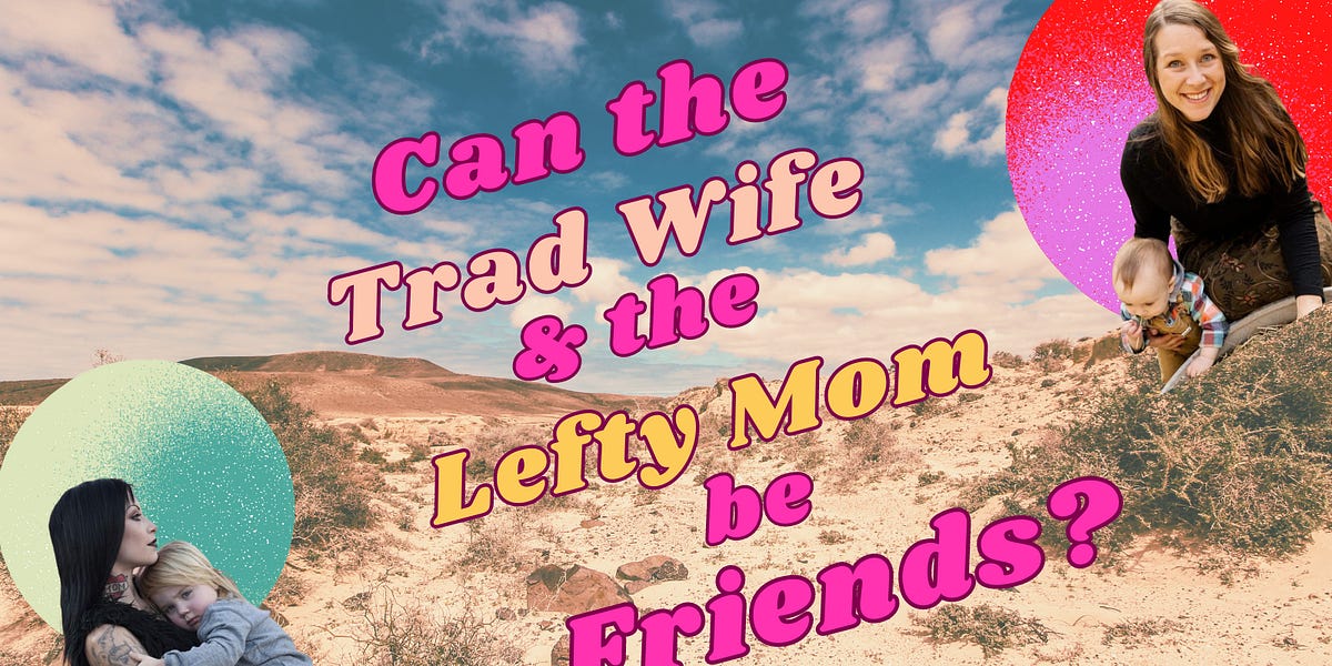 Can the Trad Wife and Lefty Mom be Friends? - by Natasha VC