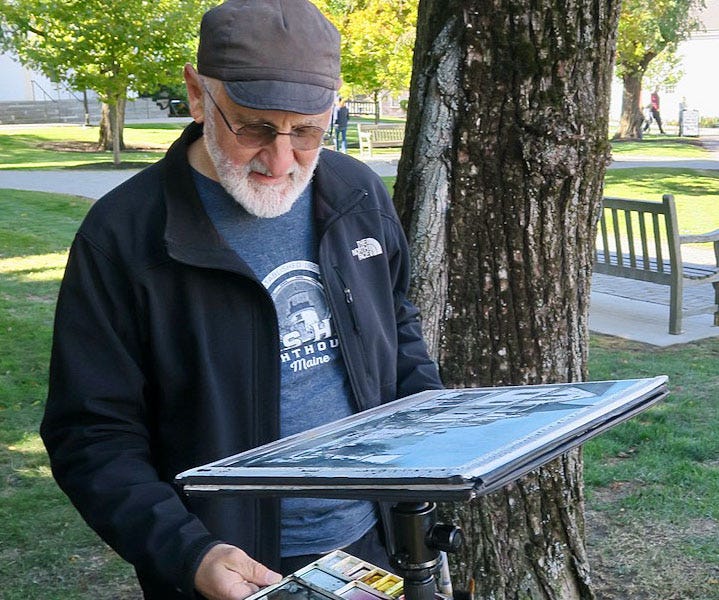 Thomas Bucci, watercolor painter - by Amy Allen
