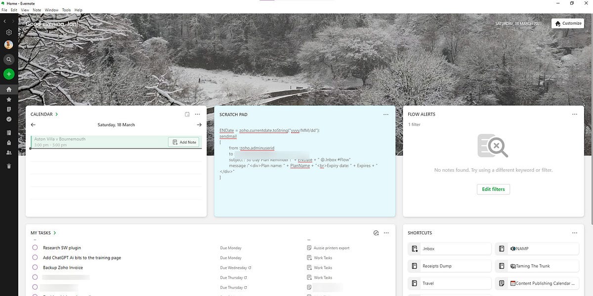 Everything you need to know about Evernote Home Part 1 - An Overview