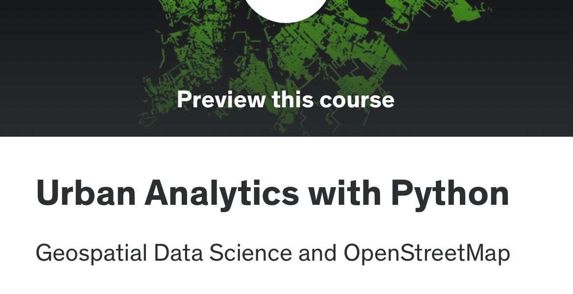 Urban Analytics with Python - by Milan Janosov
