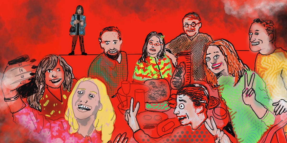 How to survive a party. - by Merrill Markoe