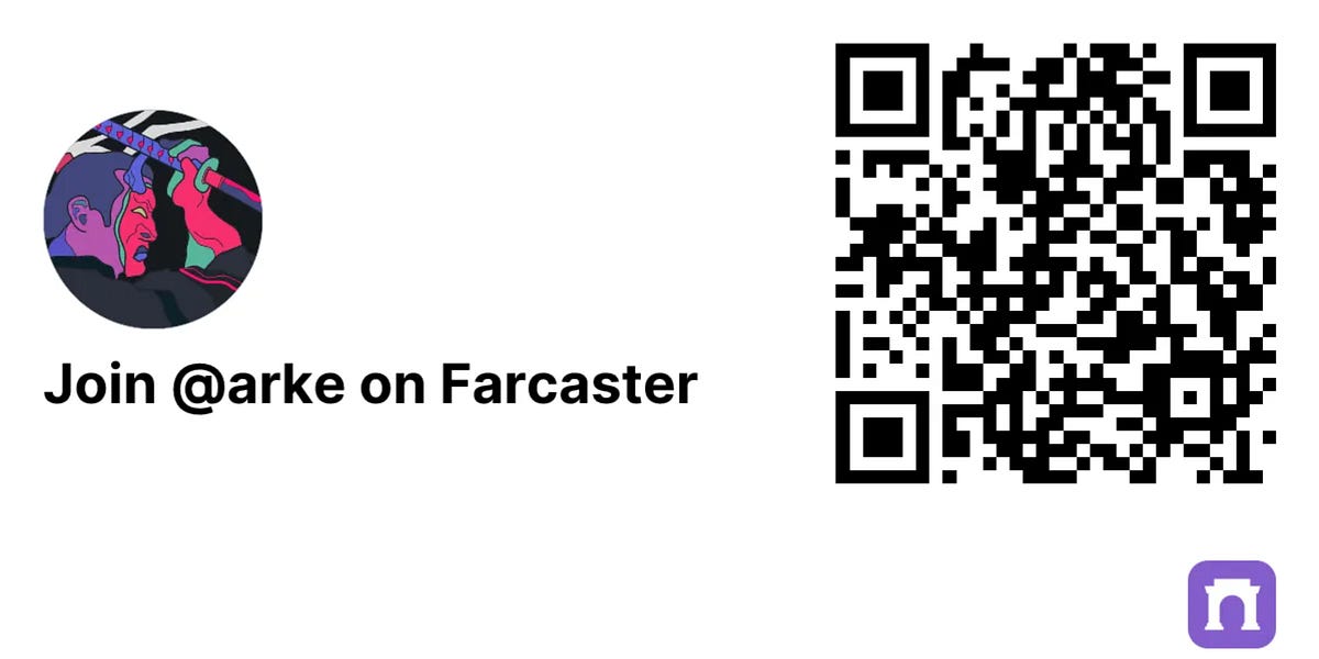 Now on Farcaster Social Network - Arke_NFT’s Newsletter