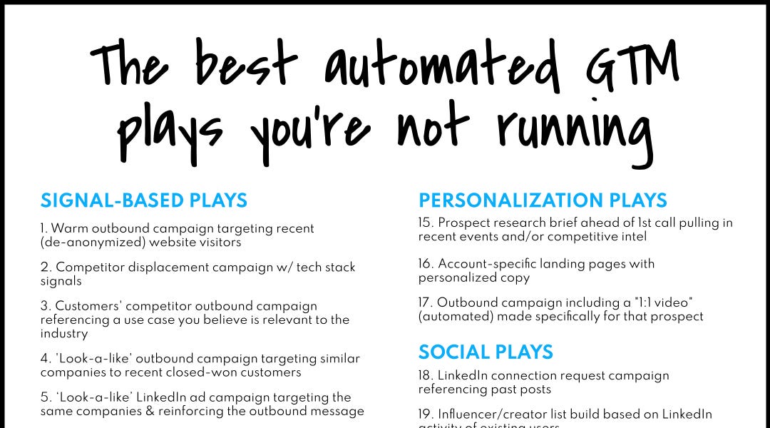 The best automated GTM plays you’re not running