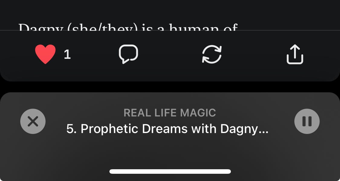 Podcast Feature: Real Life Magic - by Dagny Deutchman