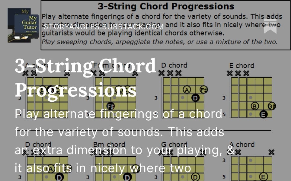 3-String Chord Progressions - by C. L. Nichols
