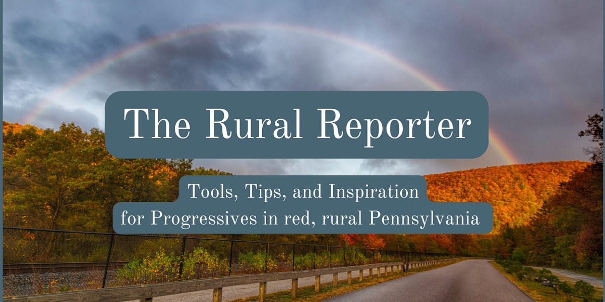 The Rural Reporter - by Susan Labandibar and Bob Scheier