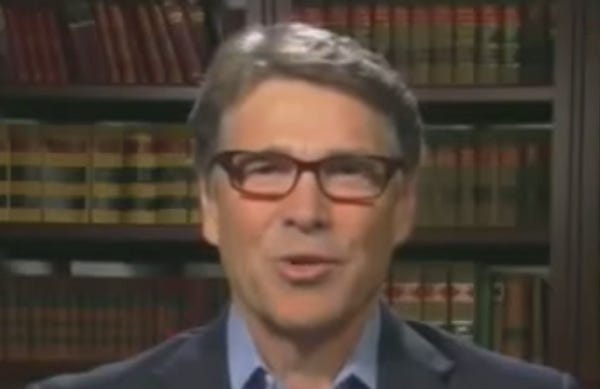 Poor Dumb Rick Perry Thinks He's Still Running For President