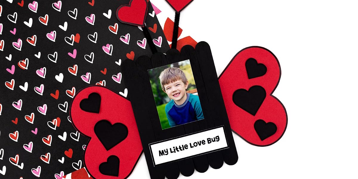 Popsicle Stick Love Bug Craft - Fireflies and Mud Pies