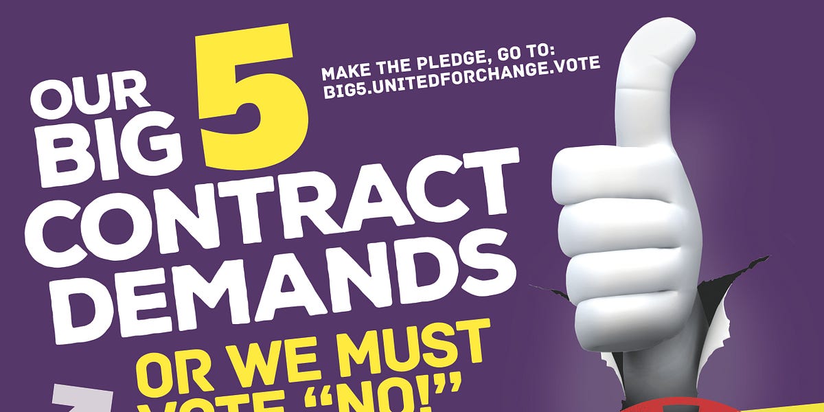 THE BIG 5 CONTRACT DEMANDS: Rank & File UFTers and Caucuses Call For a ...