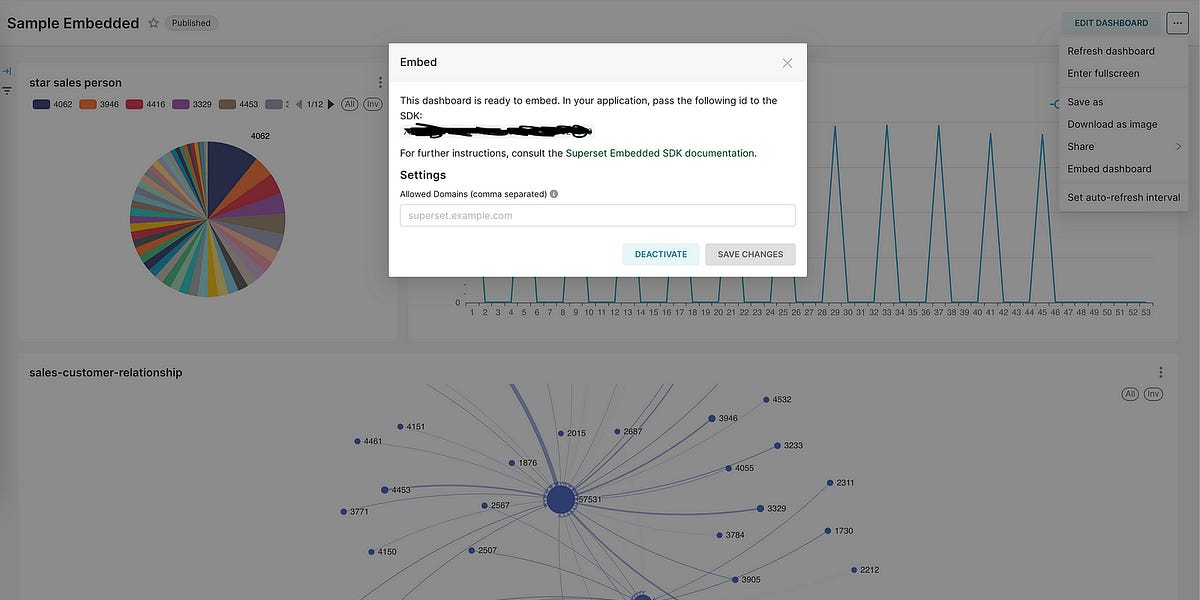 End-to-end tutorial: Setting up superset embedded analytics dashboard