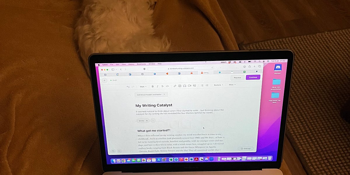 My Writing Catalyst - Emma’s Substack
