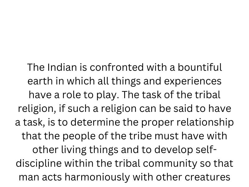 Native American Thought and the Wisdom of the Particular