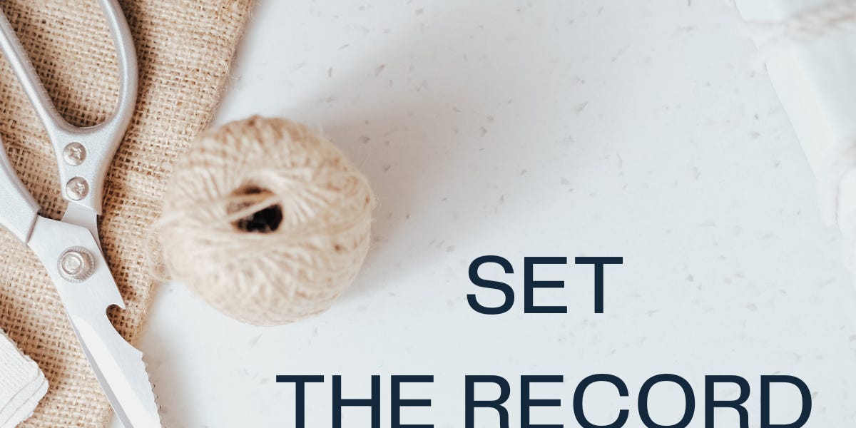 Set the record straight - by Ebun Oluwatuyi - The Storybook