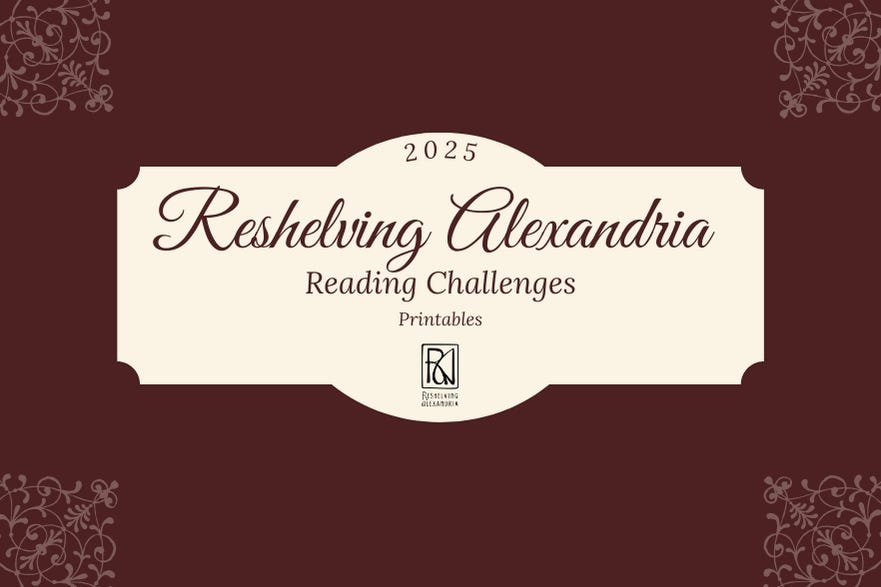 Reshelving Alexandria's Annual Reading Challenges 2025- Printables