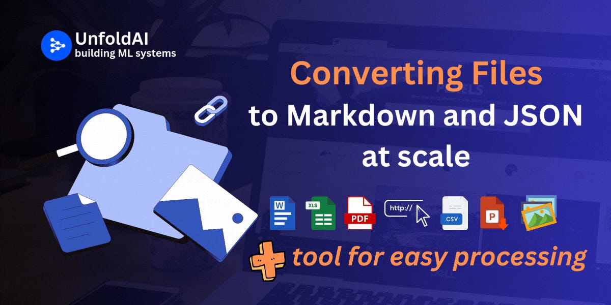 Converting documents to Markdown and JSON at scale