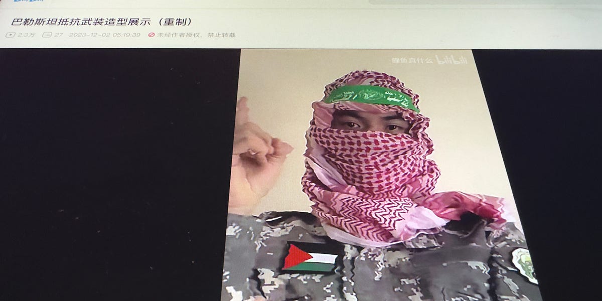 Chinese Vloggers Glorify Hamas with Cosplay and Posts