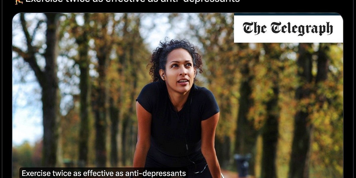 New Study Finds Exercise is Twice as Effective at Treating Depression ...