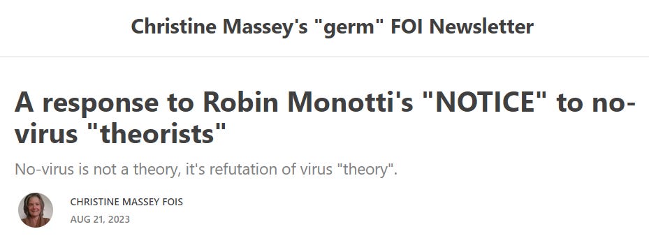 Μια Απάντηση στην "ΑΝΑΚΟΙΝΩΣΗ" του Robin Monotti προς τους "θεωρητικούς" του no-virus (Δεν ...