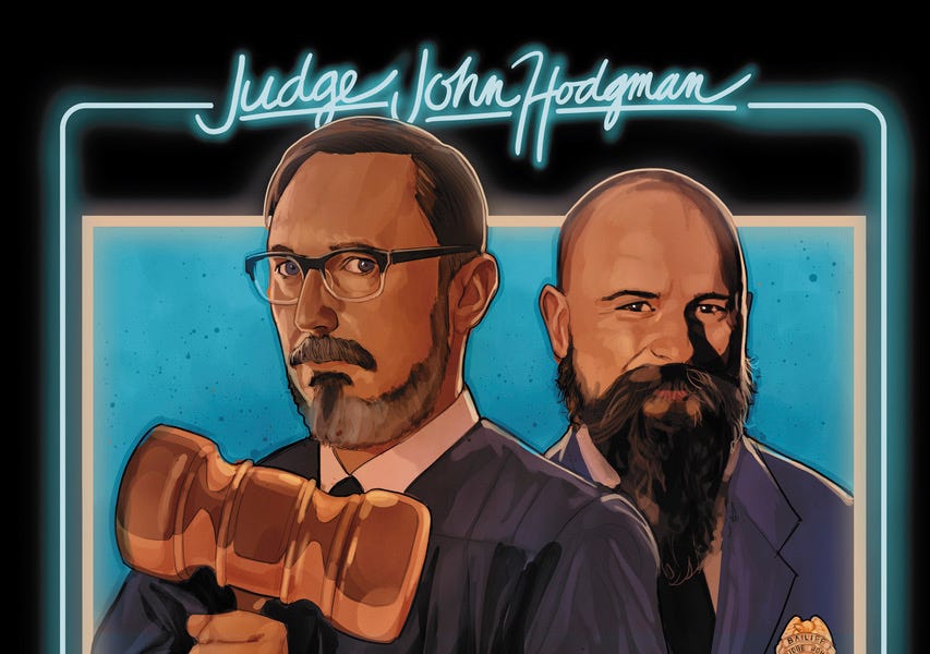 JUDGE JOHN HODGMAN: ROAD COURT - by John Hodgman