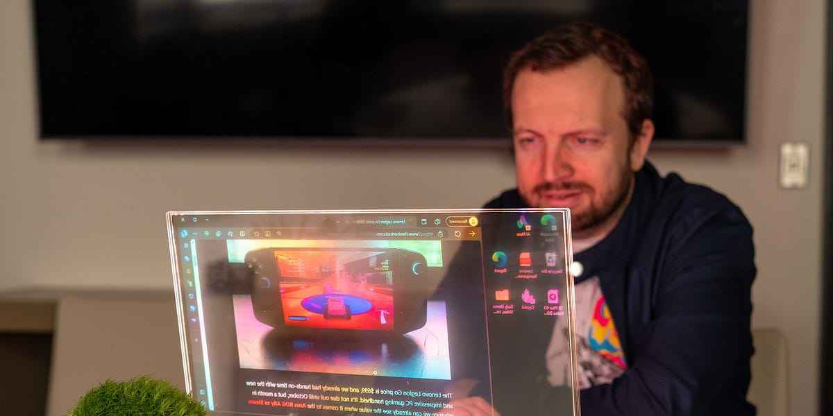 Lenovo ThinkBook Transparent is a see-through laptop straight out of a ...