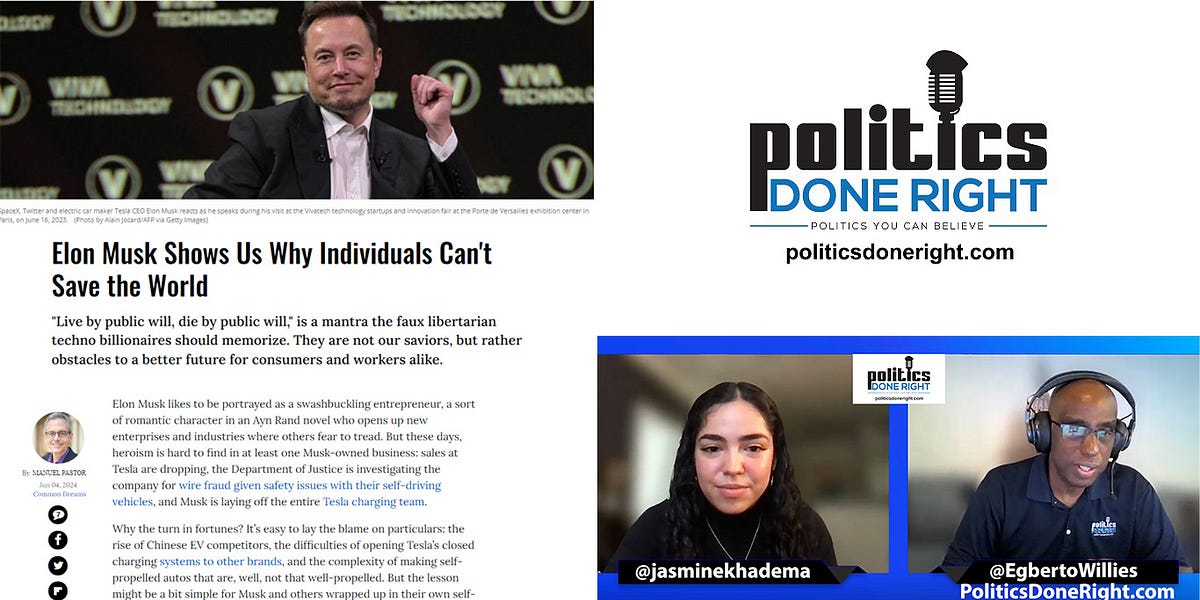 Parasites like Elon Musk, can't save us. Jasmine Khadem, a Gen Z ...