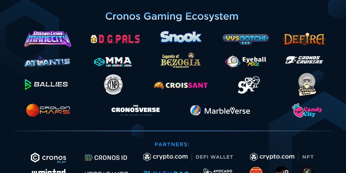 News from the Cronos Gaming Ecosystem 🕹️ - by Cronos Labs