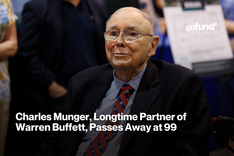 Charles Munger, Longtime Partner of Warren Buffett, Passes Away at 99