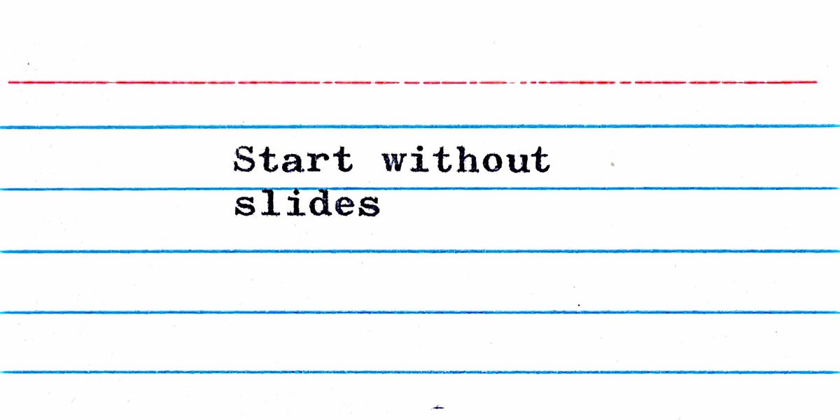 Start without slides - by V Sri - Microprinciples