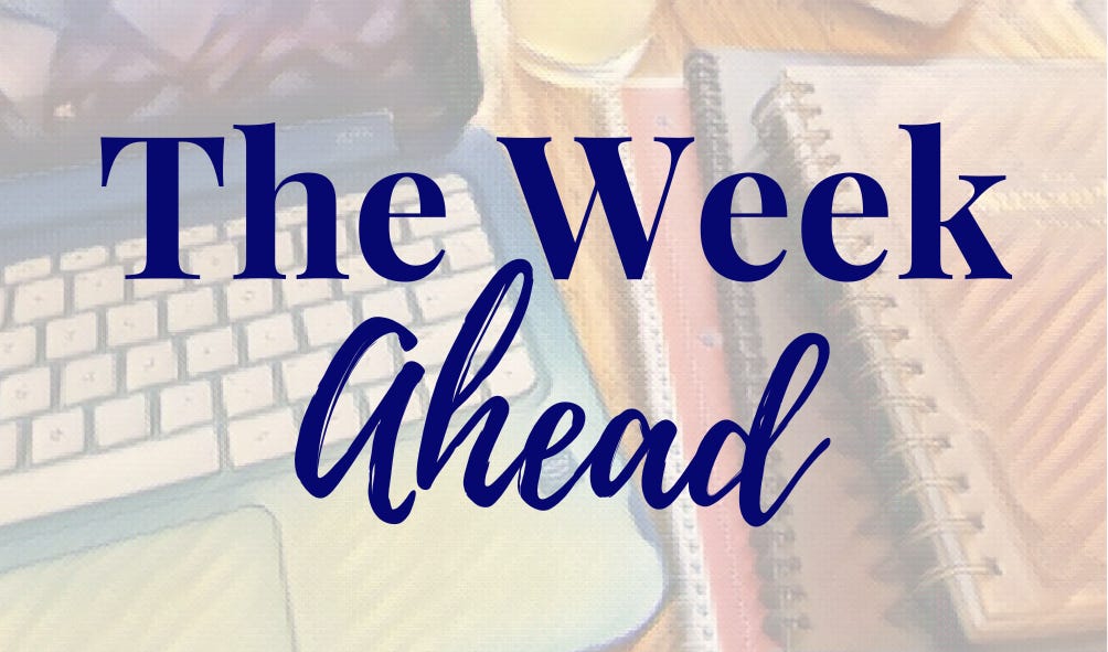 The Week Ahead - Live/Write Balance