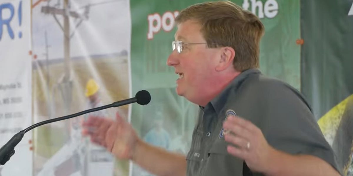 Mississippi Gov Tate Reeves Says If You Deadbeats Want Health Care, Get ...