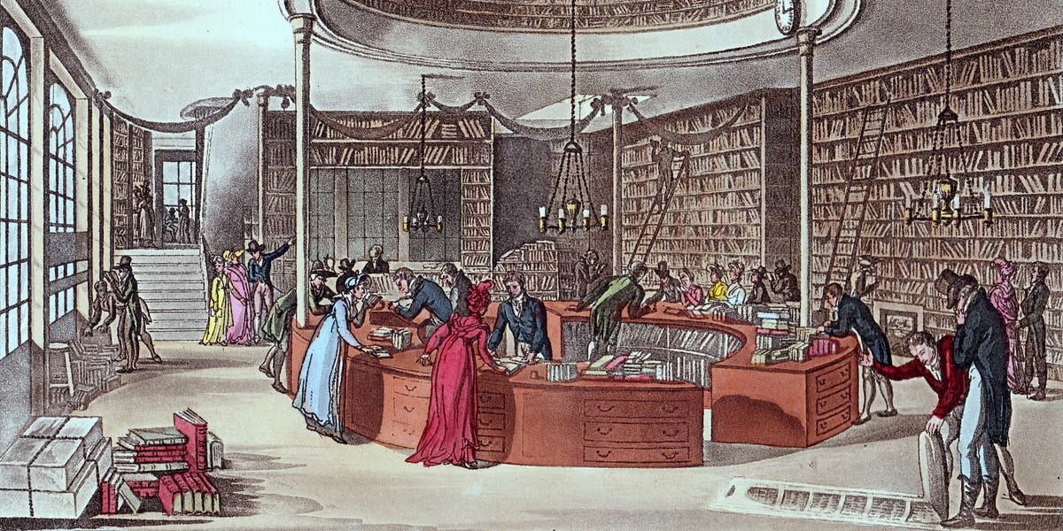 The open-stack library: a futuristic technology from the 18th century