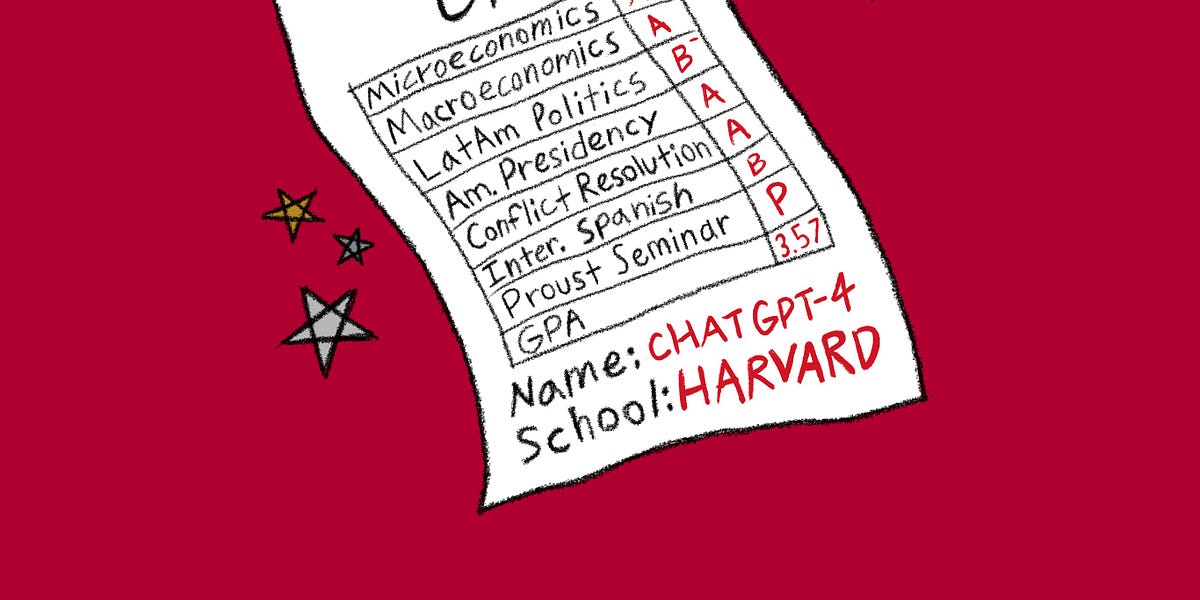 ChatGPT goes to Harvard - by Maya Bodnick - Slow Boring
