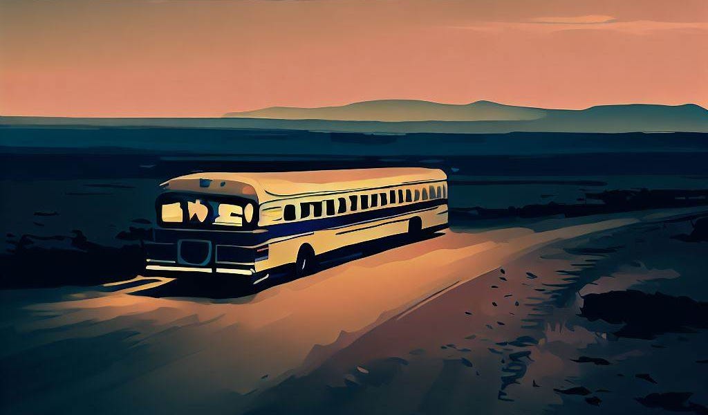 Bajarse del autobús - Four Freedoms