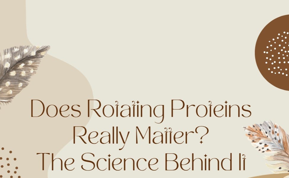 Does Rotating Proteins Really Matter?