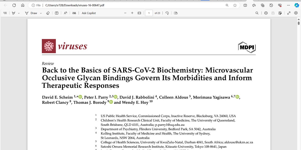 'Back to the Basics of SARS-CoV-2 Biochemistry: Microvascular Occlusive ...
