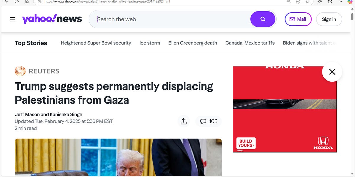 POTUS Trump says United States will take over, take ownership of GAZA ...