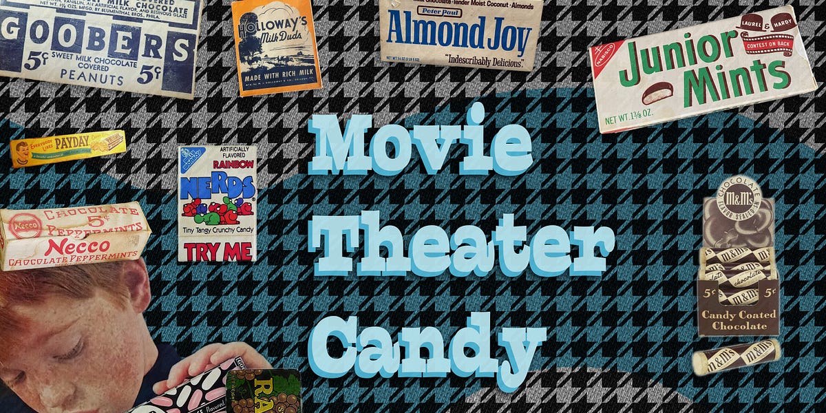 A Nostalgic Look Back At Movie Theater Candy + Concession Stands