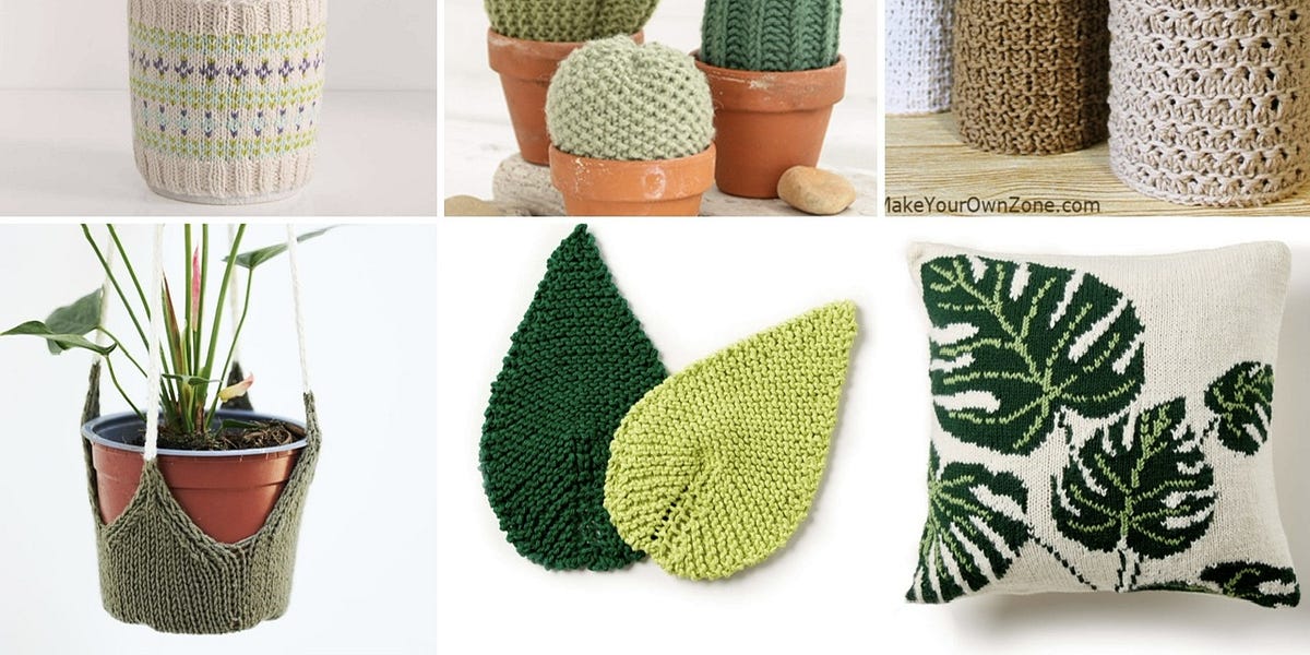 Free Knitting Patterns for Plant Lovers