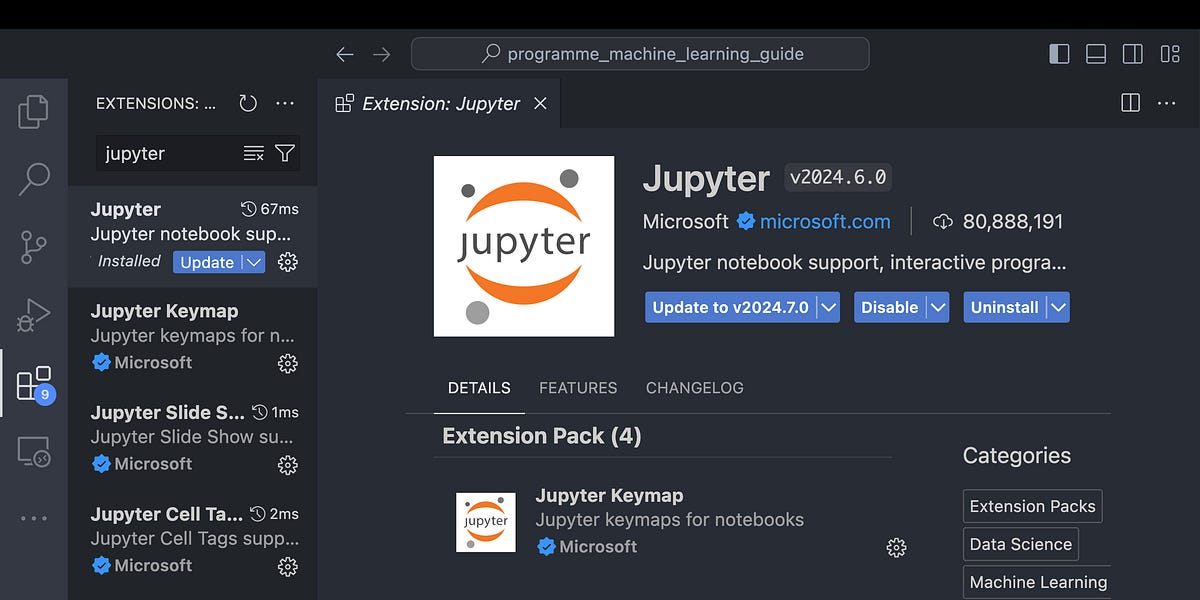 Tutoriel : Jupyter, VS Code et la fenêtre interactive.