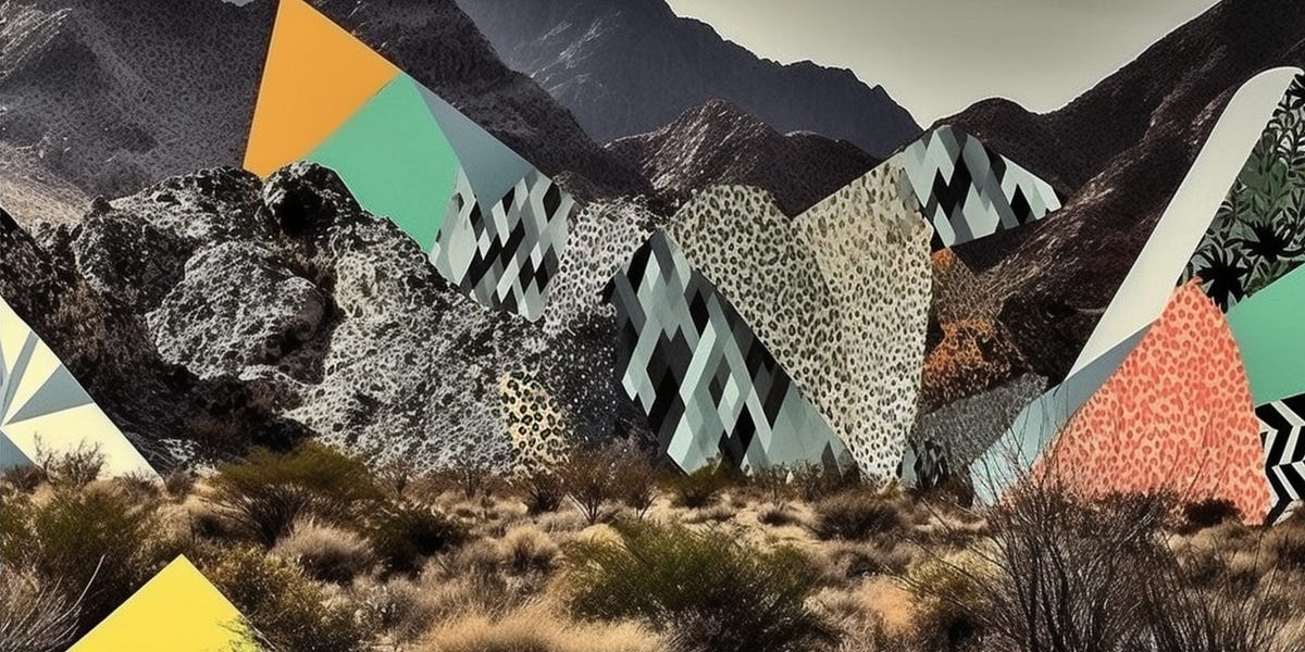 Exploration: landscape collages - by Mia Blume