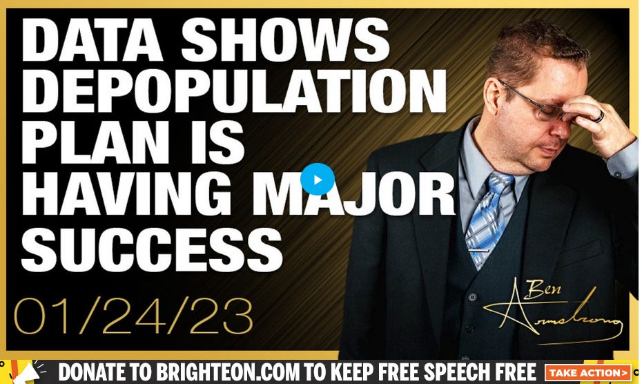 Data Shows Depopulation Plan Is Having Major Success