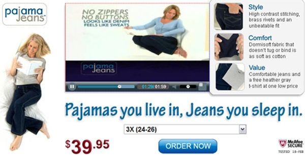Here's Your Jumbo Jeans You Can Sleep In, America