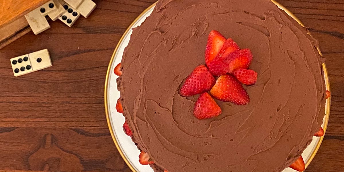Chocolatey Chocolate Mousse Birthday Cake