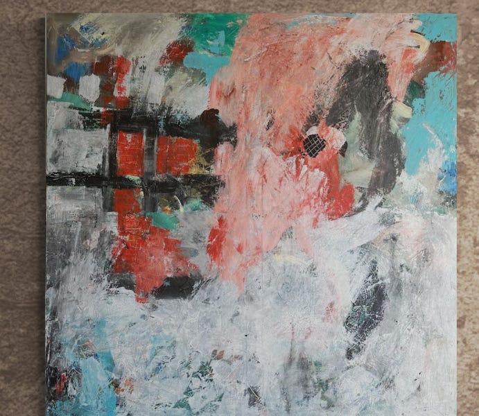 Trapped in my painting - by David Bell - davidbell.art