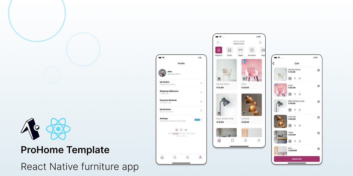 All-purpose React Native E-Commerce Template - by Amr Dar